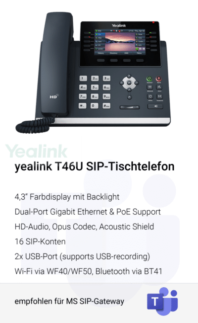 IP-Hardware für Microsoft SIP Gateway ⋆ headON hat´s