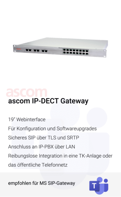 IP-Hardware für Microsoft SIP Gateway ⋆ headON hat´s